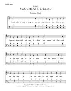 Vouchsafe – Common Chant, Mixed, SATB • Saint Tikhon's Music